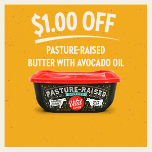 Get Offer | $1.00 OFF on any one (1) Vital Farms Pasture-Raised Butter ...