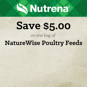 Get Offer | Save $5.00 on one bag of NatureWise poultry feed