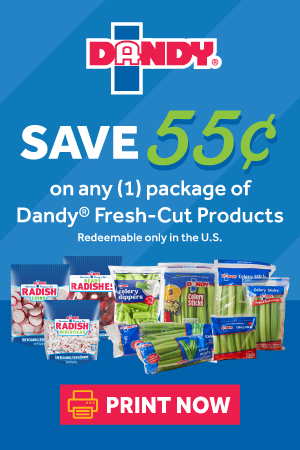 Get Offer | $0.55 off Any (1) package of Dandy® Fresh-Cut Products